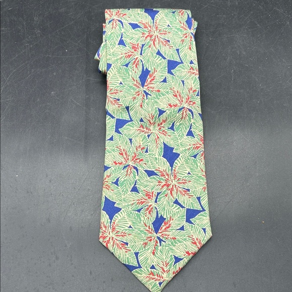 Paul Stuart | Accessories | Paul Stuart Green And Blue Floral Tie ...